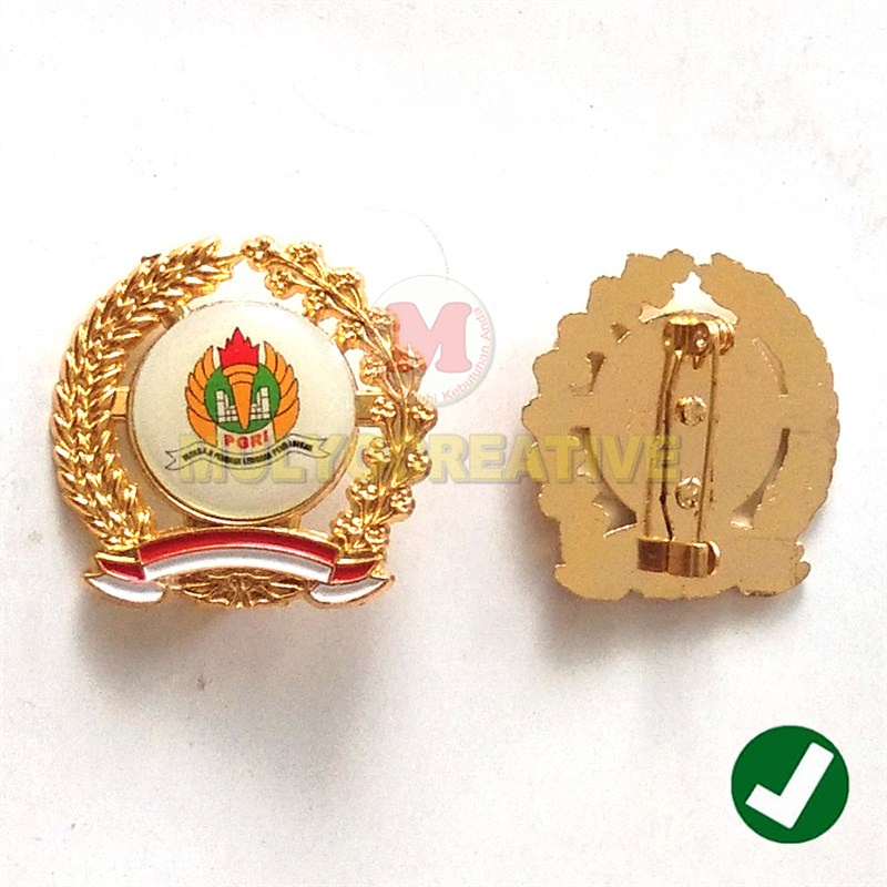 Jual Lencana PGRI - Pin PGRI Model Padi Dan Kapas Atribut Guru | Shopee ...