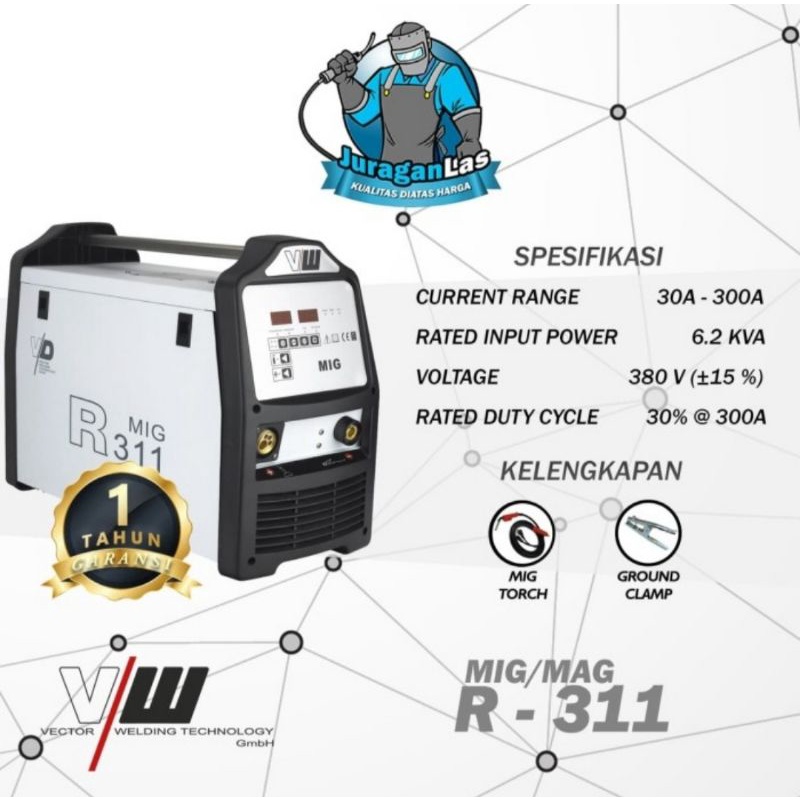 Jual Mesin Las Mig 300A Mesin Las Co Co2 merk Vector R-311 | Shopee ...