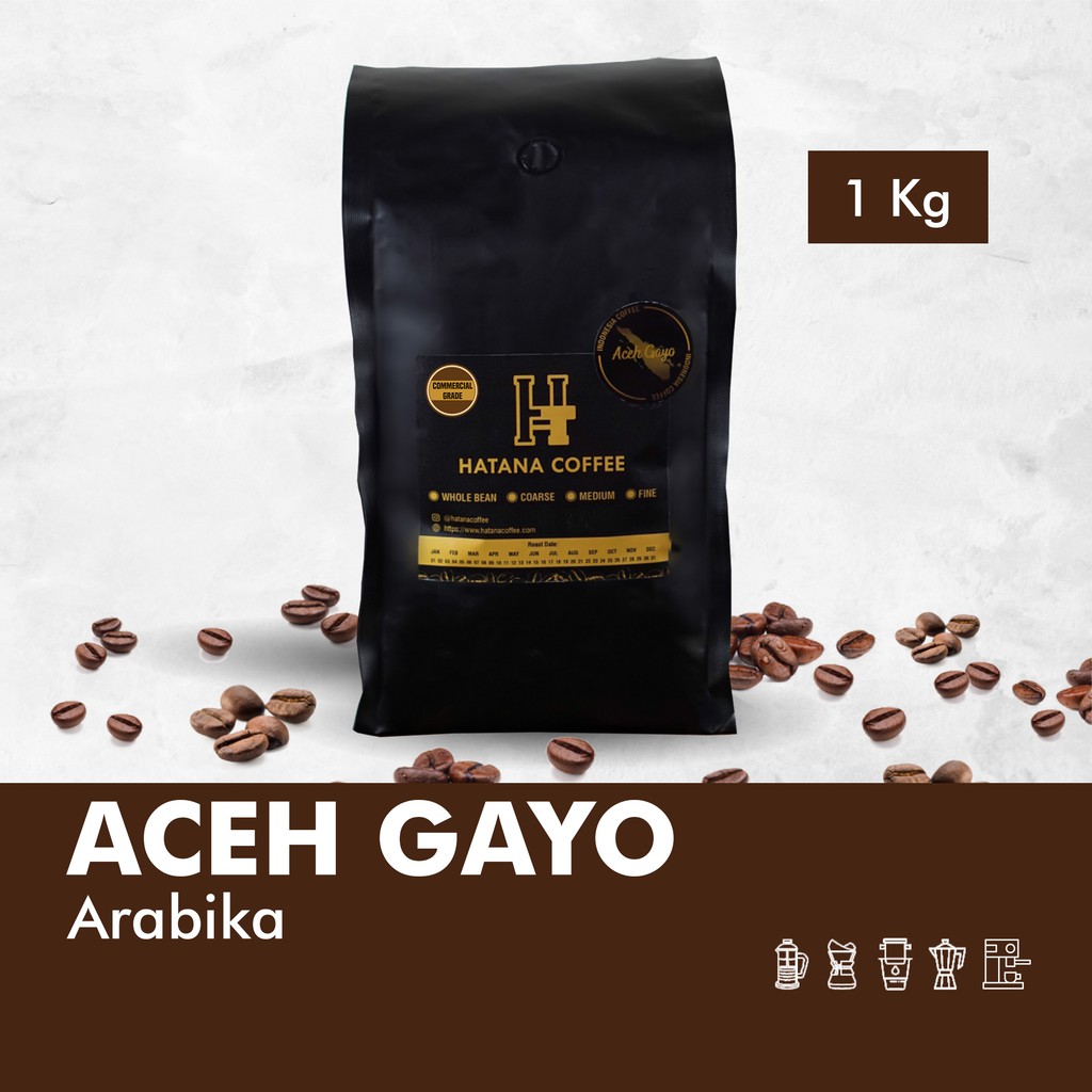 Jual Kopi Arabika Aceh Gayo 1 KG - Commercial Grade | Hatana Coffee ...