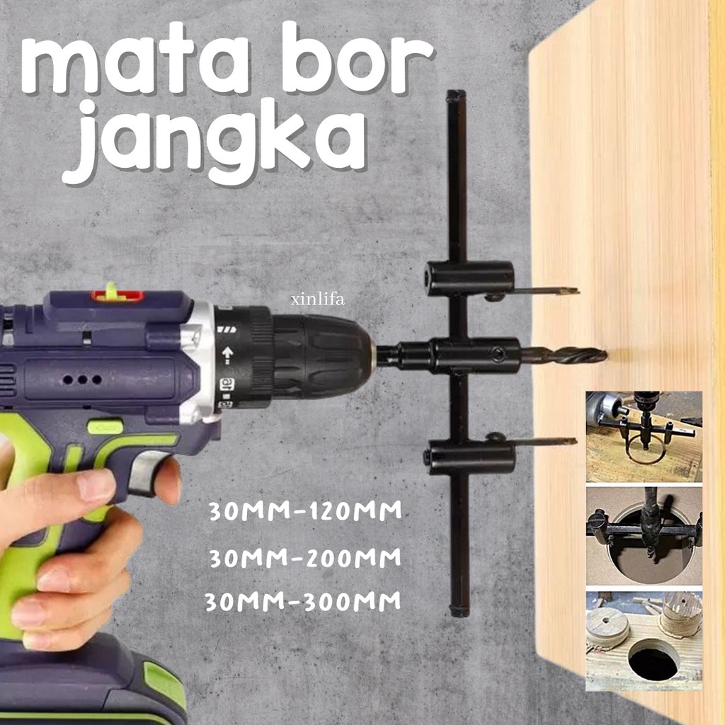 Jual Mata Bor Kayu Jangka / Adjustable Circle Hole saw Cutter size 30 ...