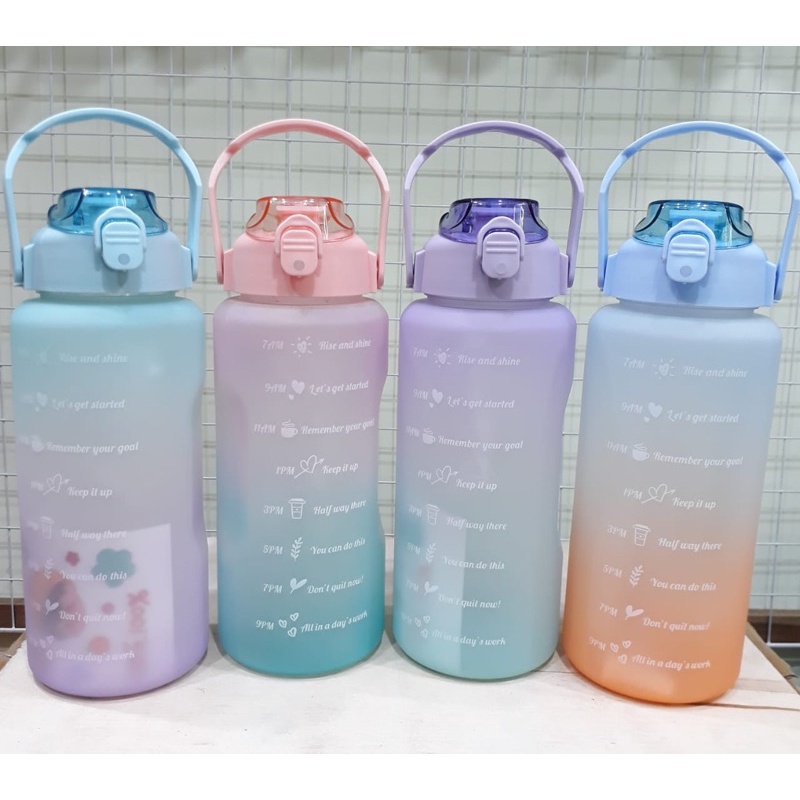 Jual BOTOL MOTIVASI 2 LITER/ BOTOL GRADASI 2 LITER | Shopee Indonesia