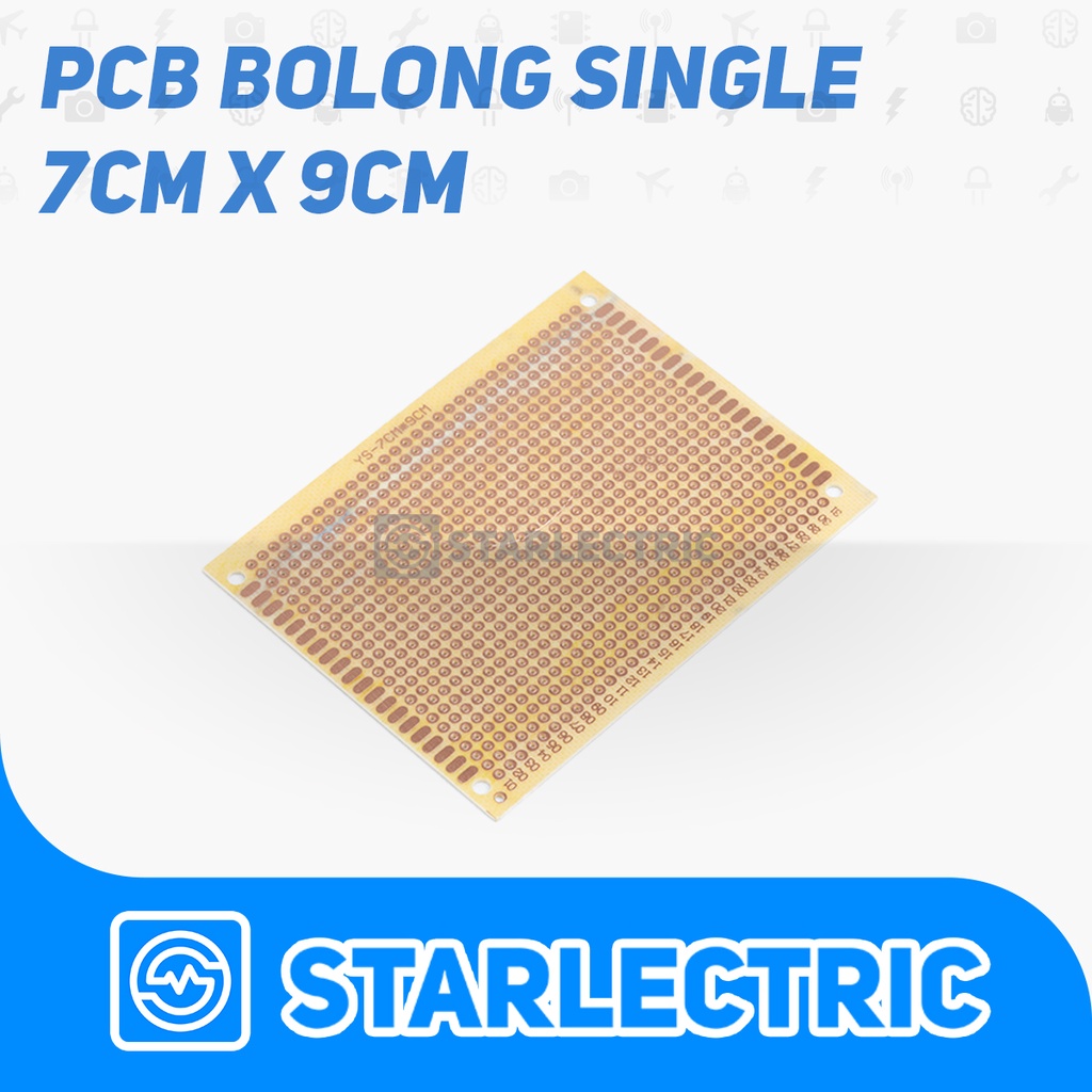 Jual PCB Bolong 7x9 Cm Single Side PCB Titik Lubang IC 7cm x 9cm ...