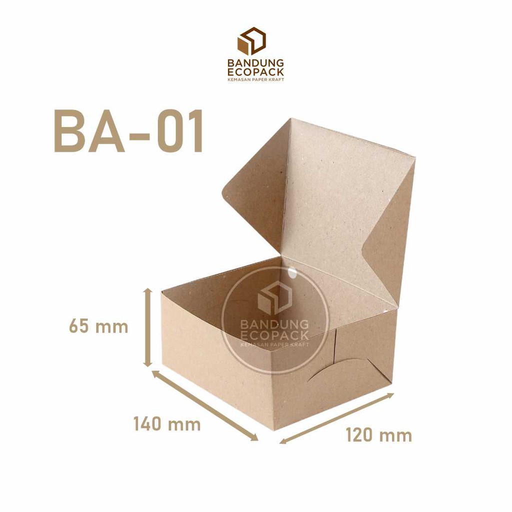 Jual (FREE DESAIN!!!) Box Nasi/Snack/Donut/Bolu Full Laminasi BA-01 ...