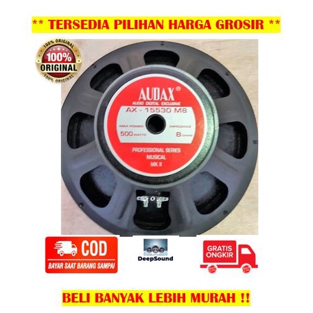 Jual AUDAX Speaker 15 Inch Daya 500 Watt AX-15530 Full Range ASLI ...