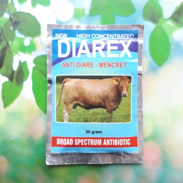 Jual New DIAREX 30 Gram Obat Anti Diare Mencret Sapi Kerbau Antibiotik ...