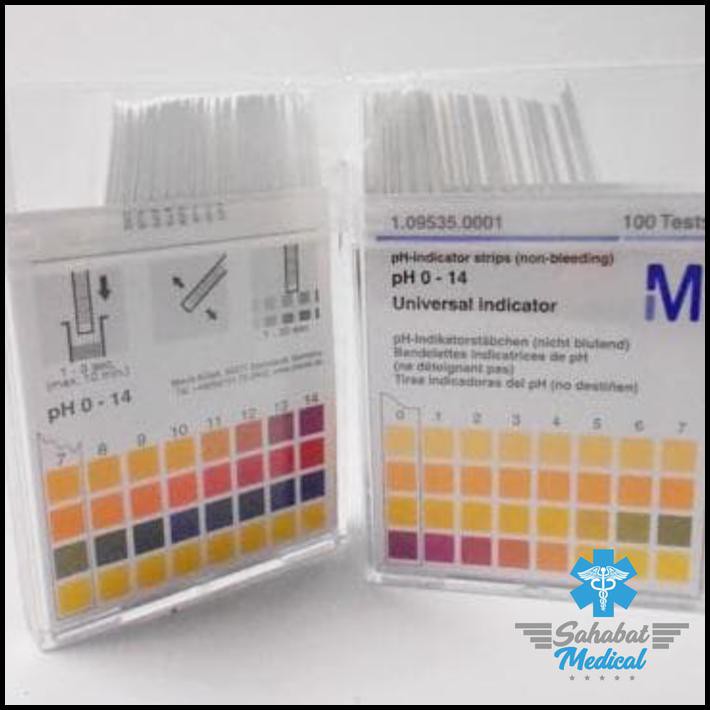 Jual AMPUH KERTAS PH MERCK UNIVERSAL PH 0-14 / LAKMUS / MERCK / PH ...