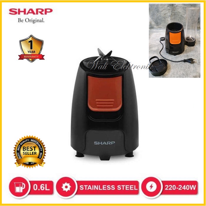 Jual sharp mini hand blender 0.6 liter em-p01-bk / portable blender emp 01 | Shopee Indonesia