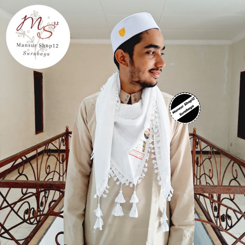 Jual Sorban Putih Putih Al Shafeda Koncer | Shopee Indonesia
