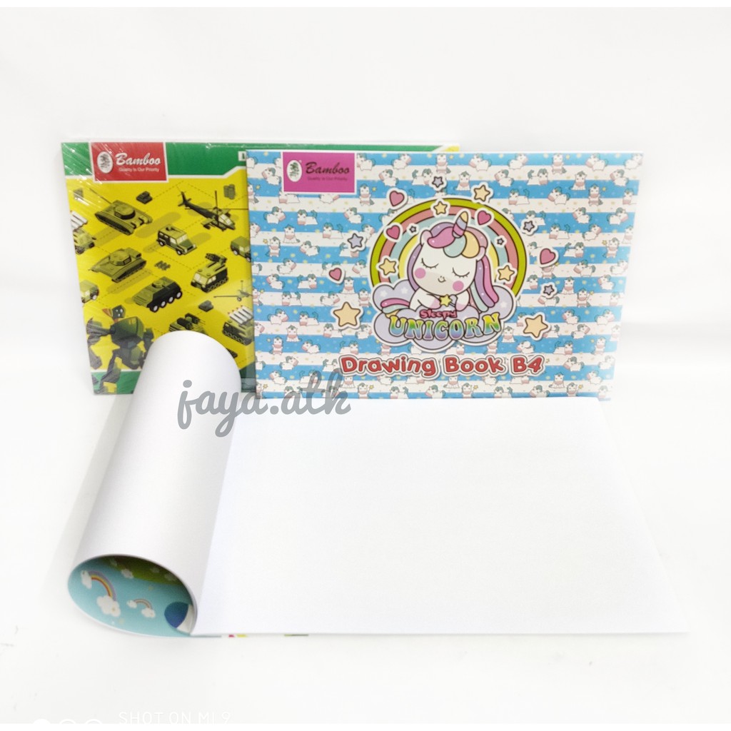 Jual BUKU GAMBAR B4 BESAR DRAWING BOOK ANAK ISI 8 LEMBAR BAMBOO ...