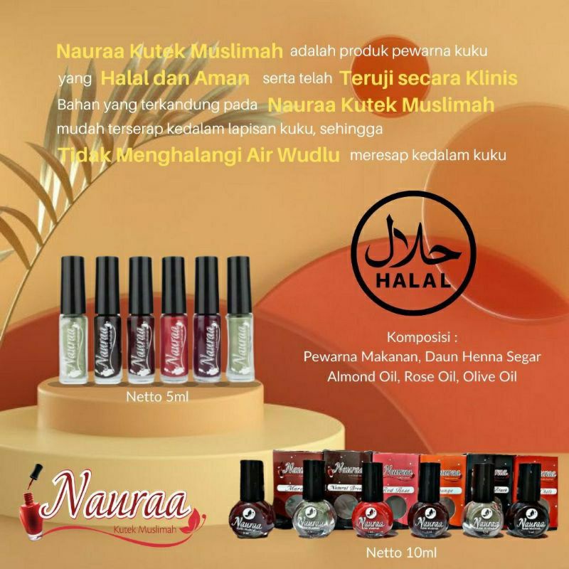 Jual NAURAA HENNA MUSLIMAH 5 ML | Shopee Indonesia