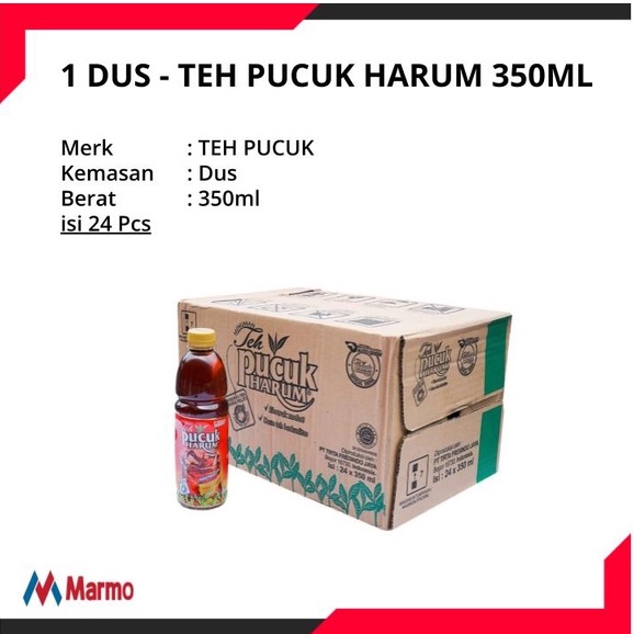 Jual 1 DUS - TEH PUCUK HARUM BOTOL 350ML ISI 24 PCS | Shopee Indonesia