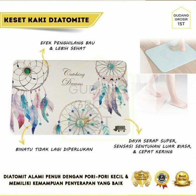 Jual RHINO keset diatomite POLOS keset batu cepat serap air - polos ...