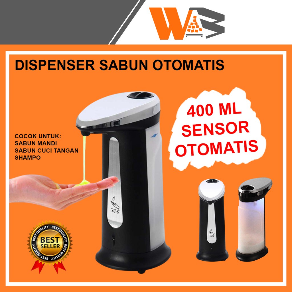 Jual COD Dispenser Sabun Cair Otomatis Automatic Soap Dispenser Wadah ...