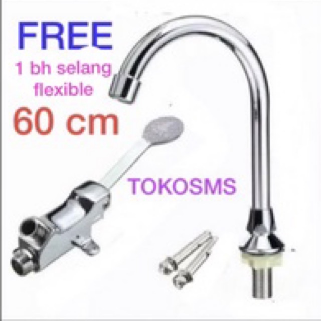 Jual kran injak kran wastafel pedal kran dokter sink tap | Shopee Indonesia