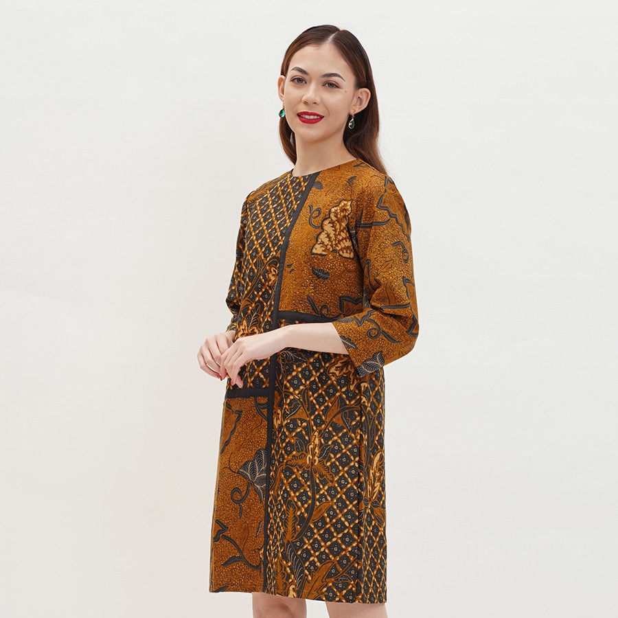 Jual NONA RARA - Eudora Sogan D0243, Baju Batik Kasual Modern | Shopee ...