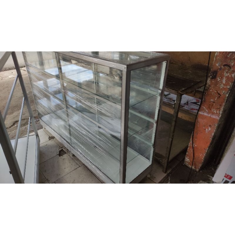 Jual Etalase rak kaca sembako ukuran 150cm | Shopee Indonesia