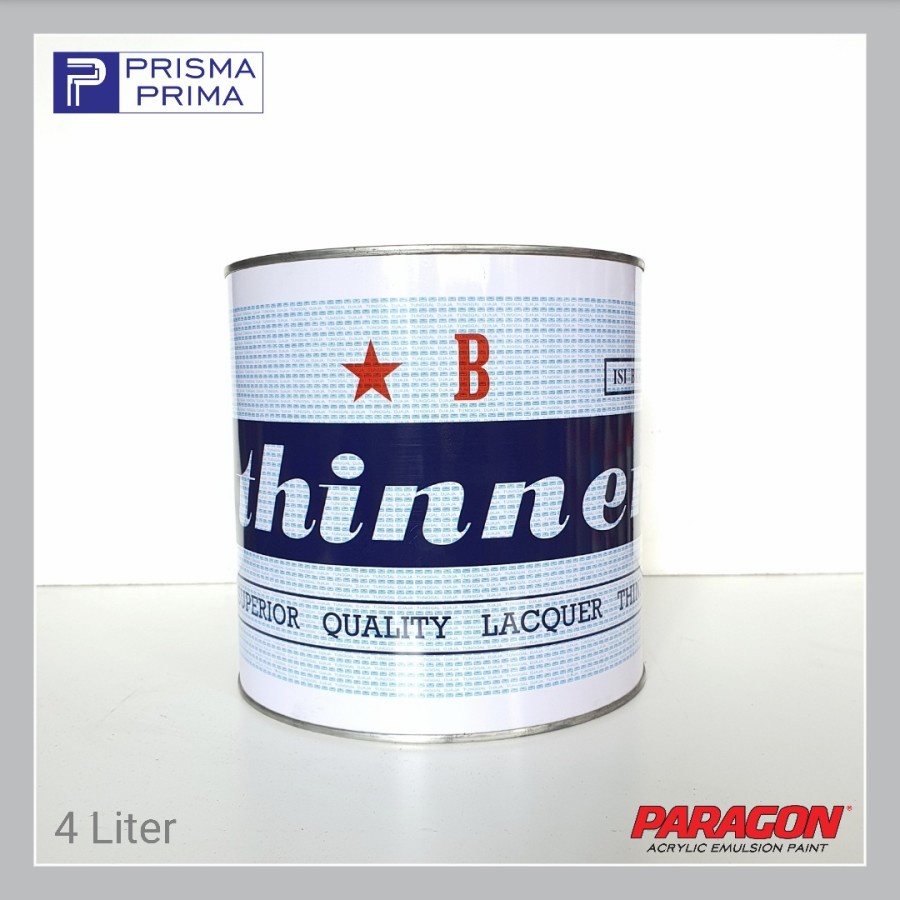 Jual Thinner B Bintang Tunggal Jaya Galon 4 Liter 5 Kg Tiner Pengencer Cat Minyak | Shopee Indonesia