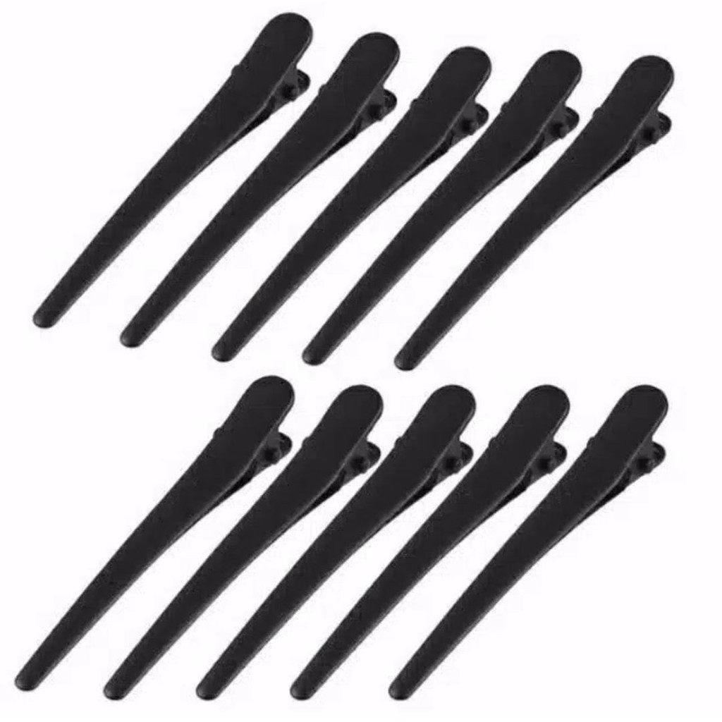 Jual Isi 12, 10 atau 4 pcs Jepitan Jepit Rambut seri Bebek Warna Hitam ...