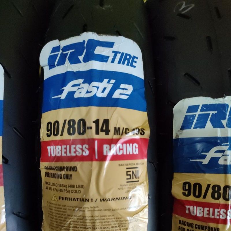 Jual ban racing soft compound irc fasti 2 90/80-14 matic | Shopee Indonesia
