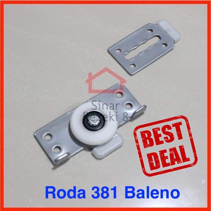 Jual Roda Pintu Sliding Lemari Geser 381 / SD-75 Pasangan Rel U Rel C ...