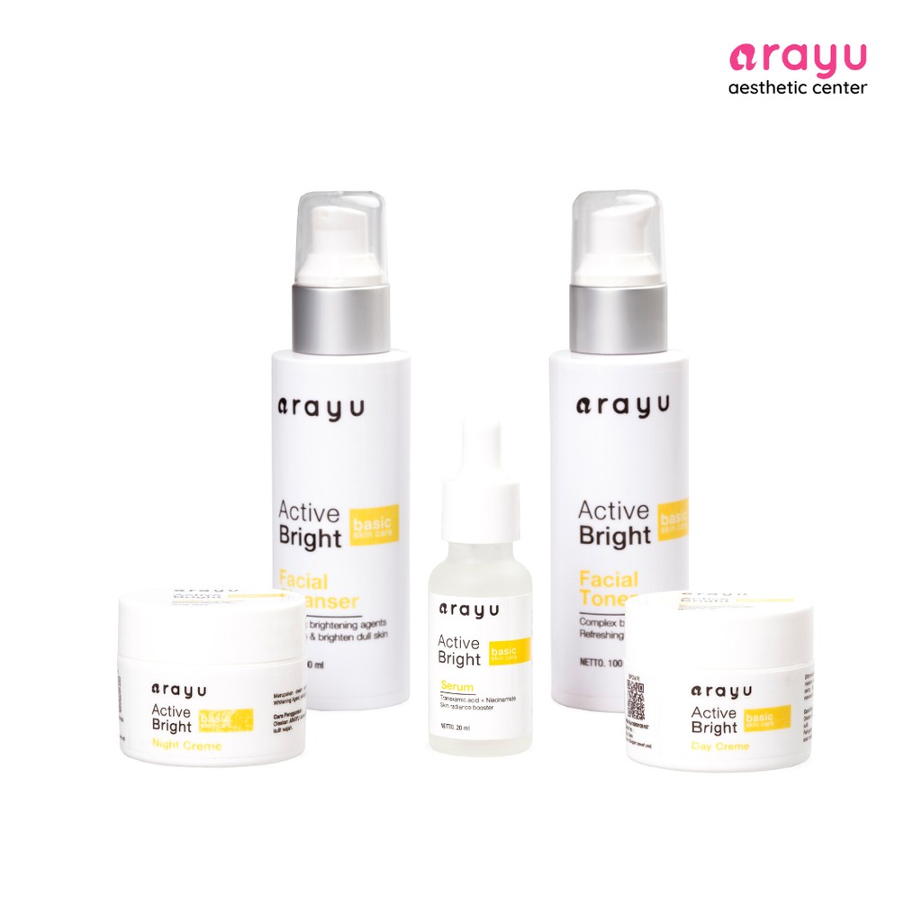 Jual Arayu Paket Complete Basic Skincare Whitening Series | Shopee ...