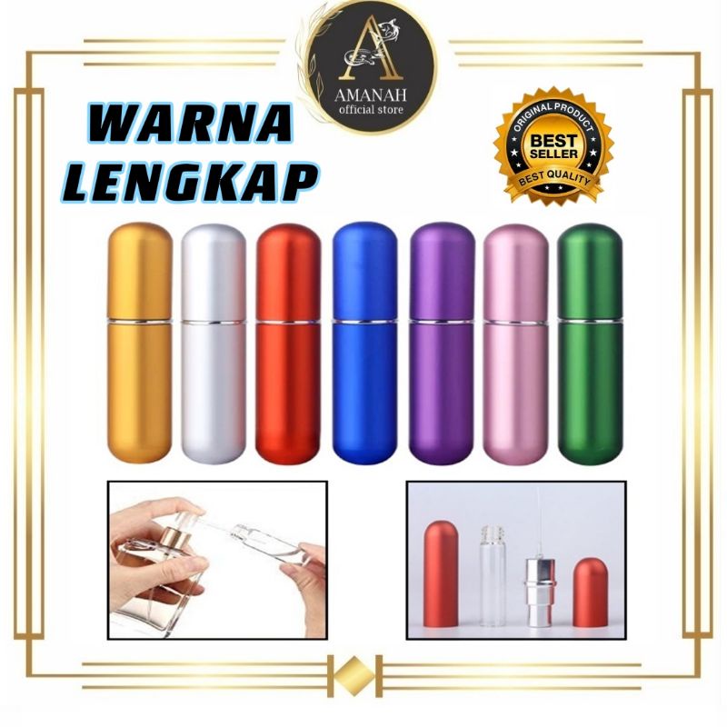 Jual Botol Parfum Refill Isi Ulang Bottle Parfume Glossy Travel 5ML ...