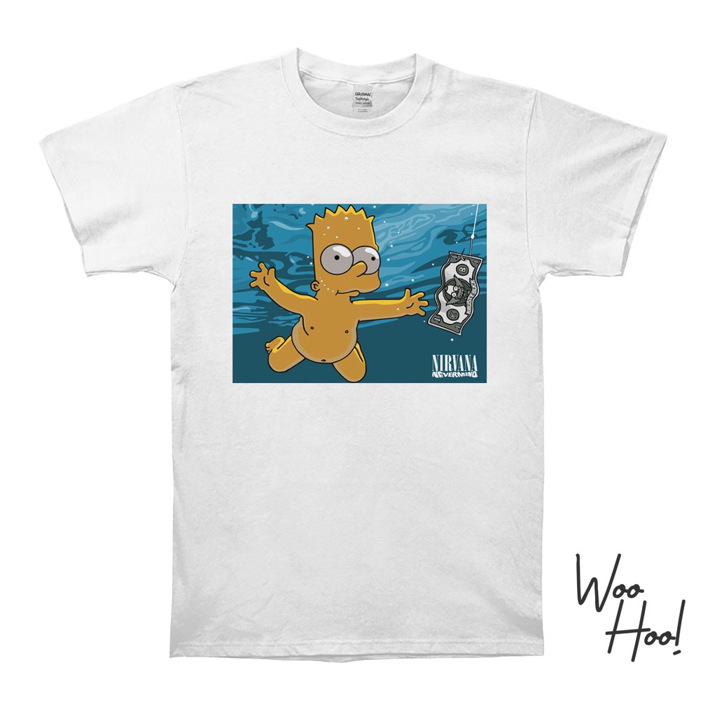 Jual KAOS BAND NIRVANA - NEVERMIND THE SIMPSONS | Shopee Indonesia