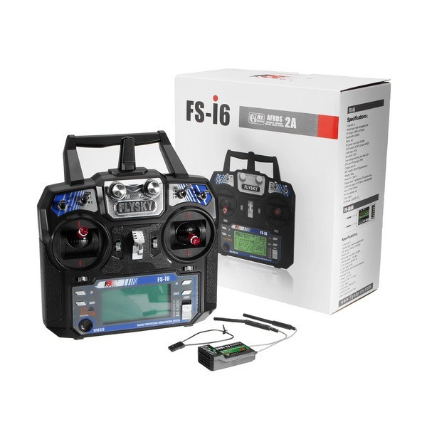 Jual FlySky FS-i6 2.4G 6CH AFHDS RC Radio Transmitter Dengan FS-iA6 ...