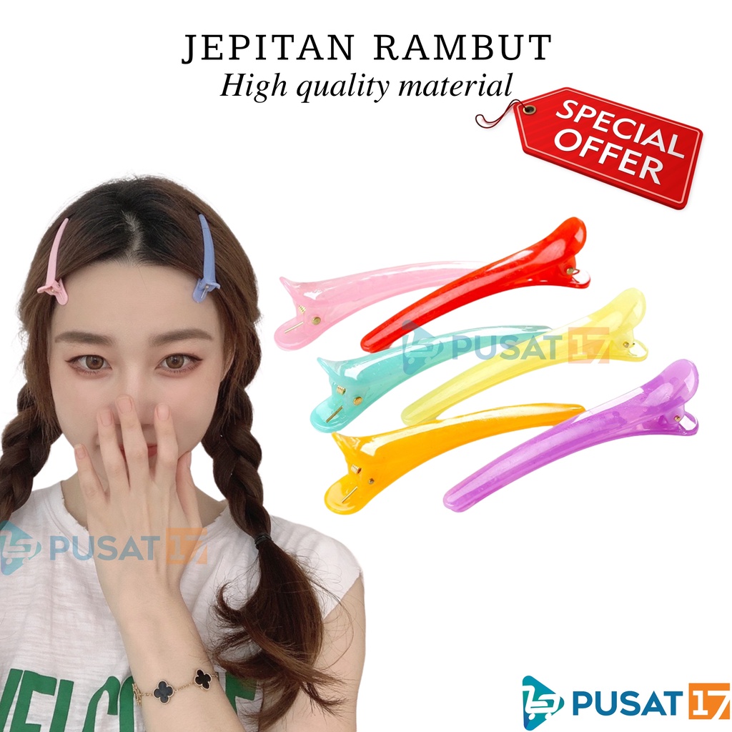 Jual PUSAT17 JEPIT BEBEK JEPITAN RAMBUT SALON / JEPIT RAMBUT JEPITAN ...