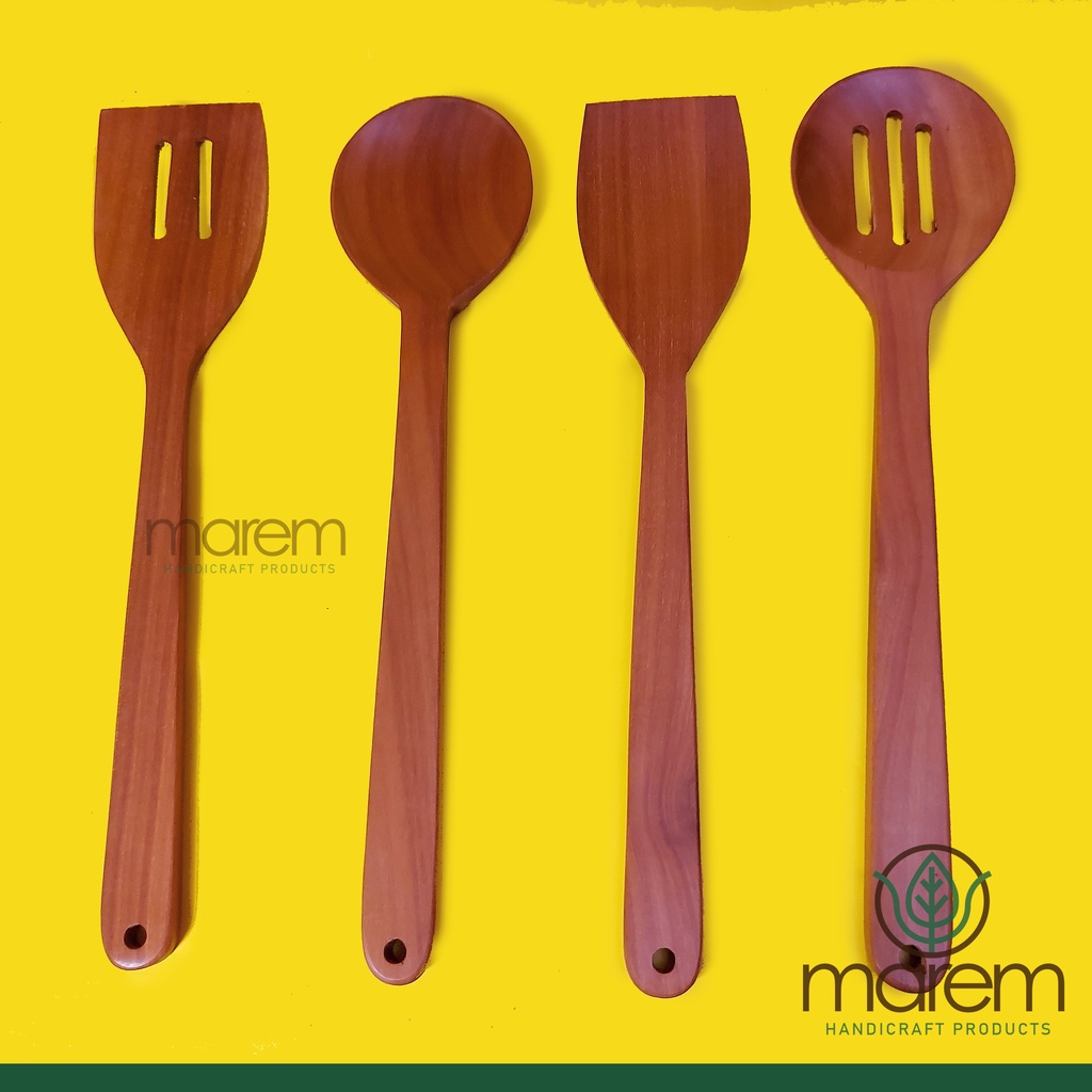 Jual SPATULA KAYU | SPATULA KAYU SET | SUTIL KAYU | SEROK KAYU SAWO ...