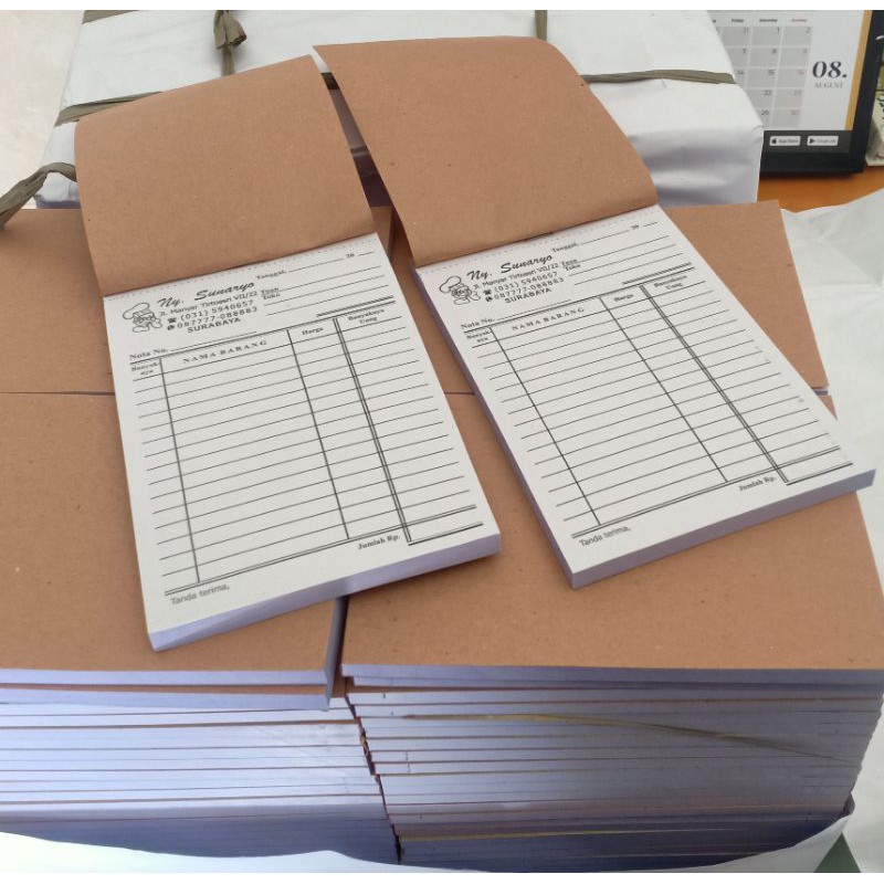 Jual NOTA NCR 1/4 FOLIO ( NOTA A6 ) UKURAN 10,3 x 14,5 cm | Shopee ...