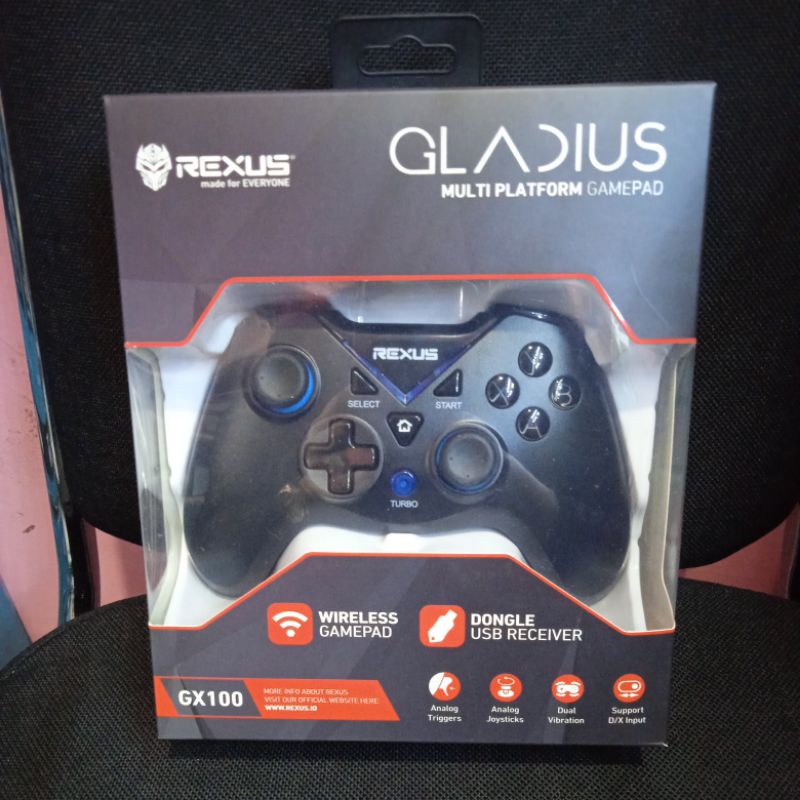 Jual Rexus Gladius GX100 Wireless Gaming Gamepad Joystick stick ...