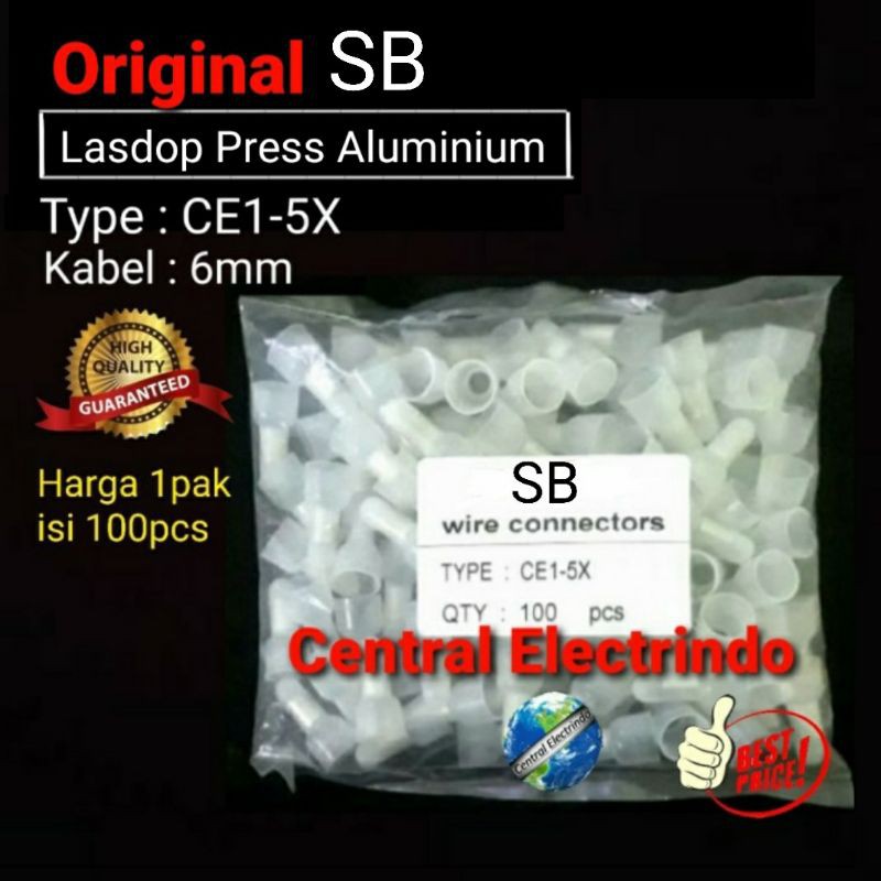 Jual Lasdop Press CE1-5X (6mm) Transparan SB Aluminium 100pcs per pack ...