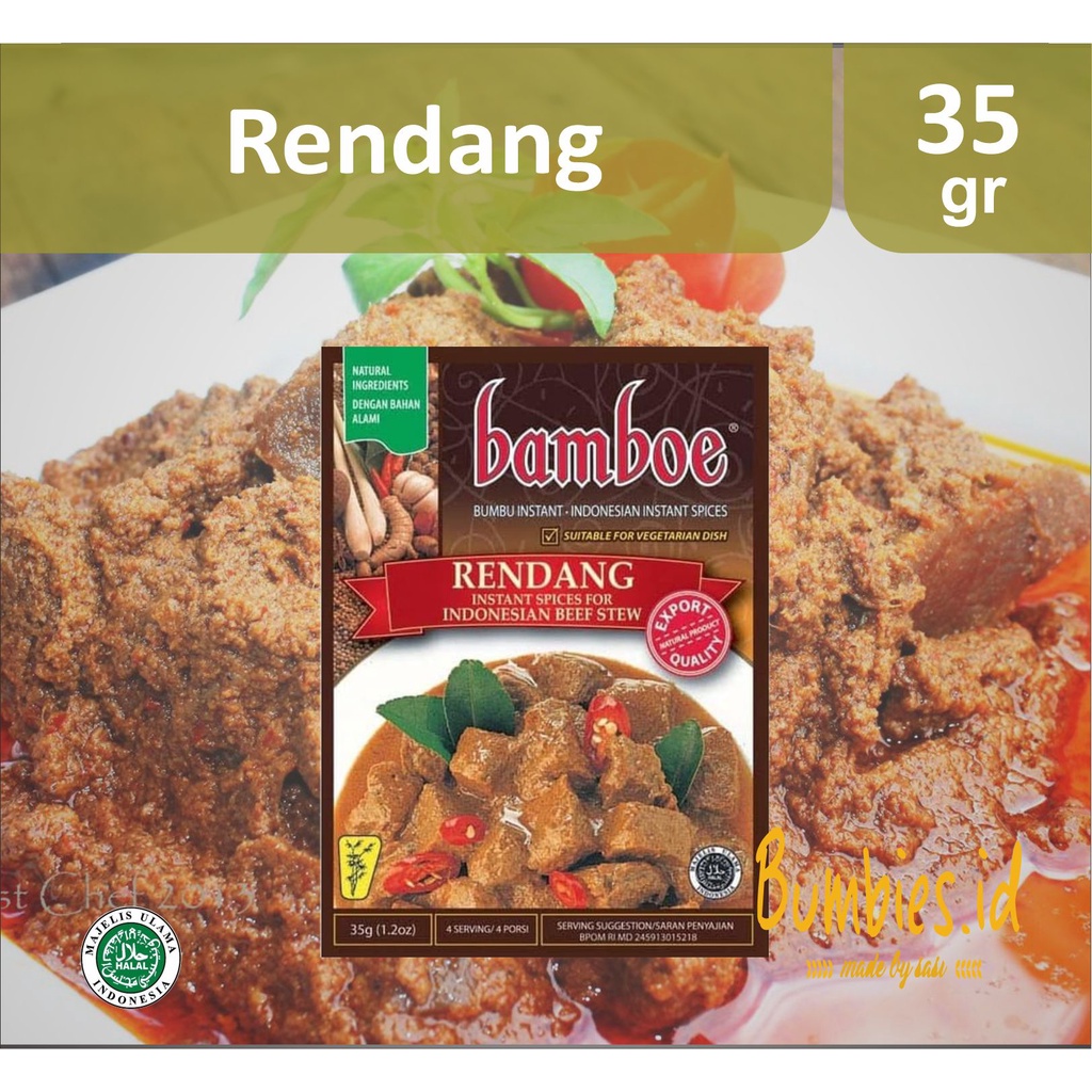 Jual Bumbu Bamboe Rendang | Spice Mix for Indonesian Rendang | Bumbu ...