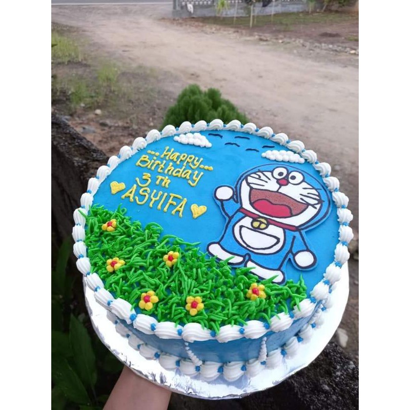 Jual CAKE ULTAH/KUE ULANG TAHUN DORAEMON | Shopee Indonesia