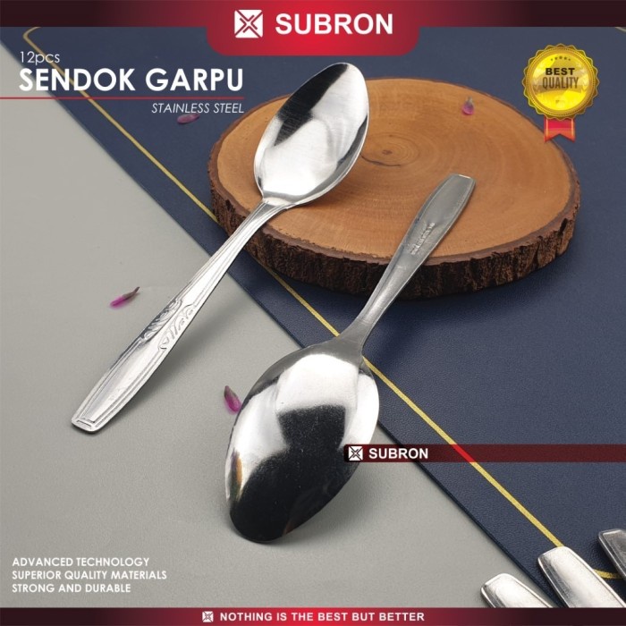 Jual SUBRON 12pcs Sendok Garpu 25gr Makan Spoon Fork Stainless Rumah ...