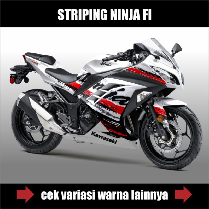 Jual DECAL STRIPING NINJA 250 FI VARIASI / STIKER MOTOR KAWASAKI NINJA ...
