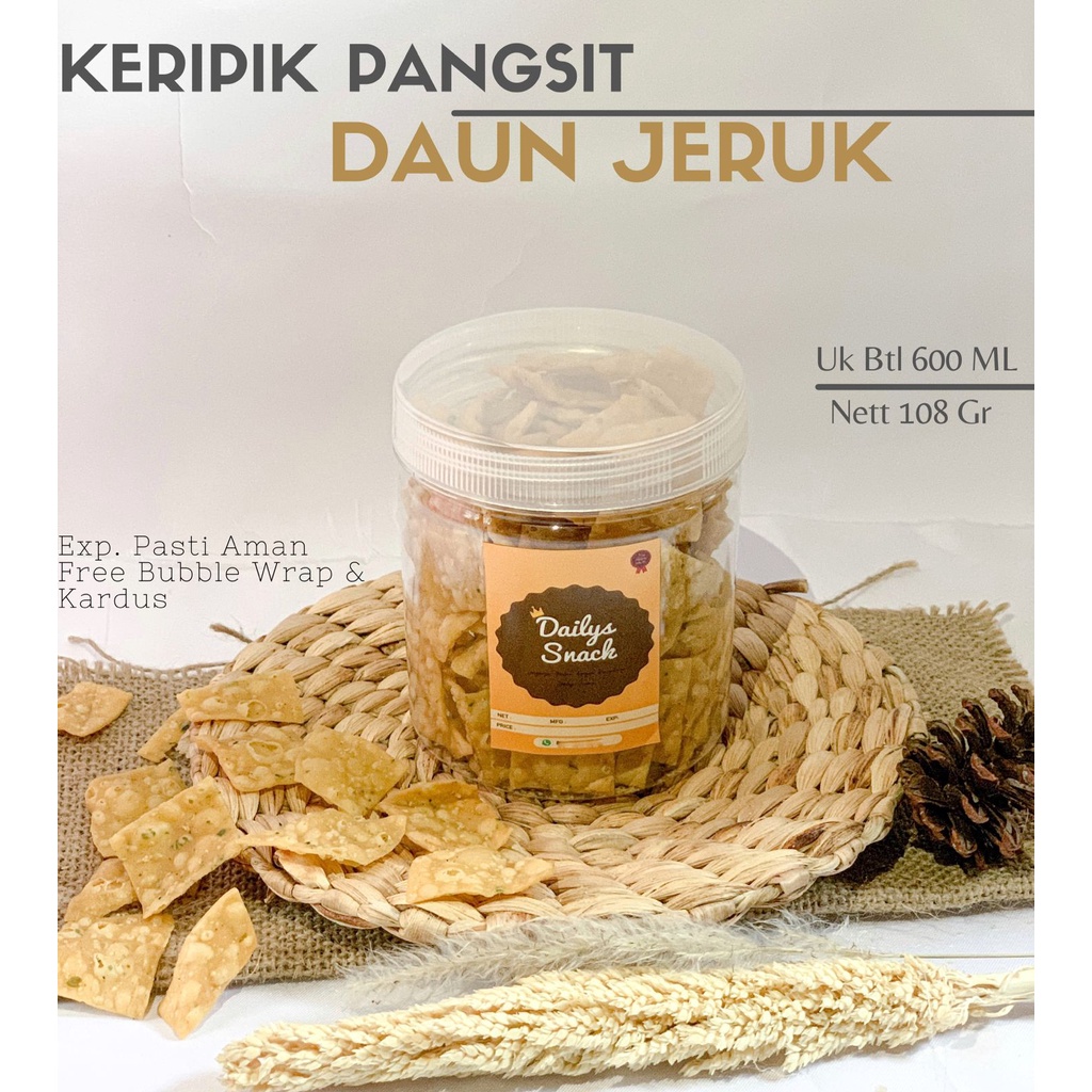 Jual SNACK KILOAN / MAKANAN RINGAN TOPLES - PANGSIT DAUN JERUK 108 GRAM ...
