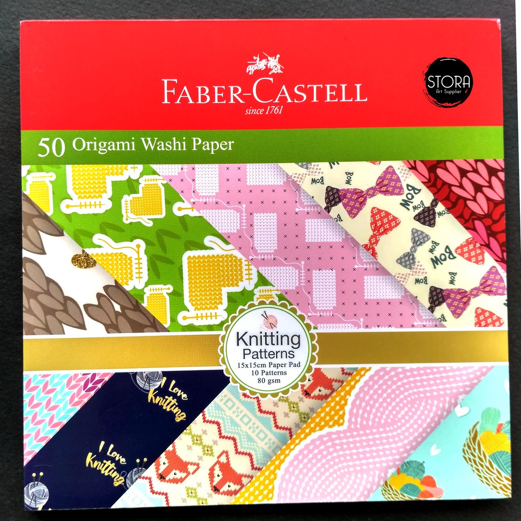 Jual Faber Castell Origami - Washi paper - Knitting Patterns - Kertas ...
