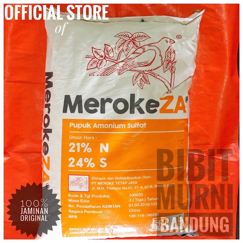 Jual PUPUK MEROKE ZA AMONIUM SULFAT 50 KG [HARGA GROSIR] | Shopee Indonesia