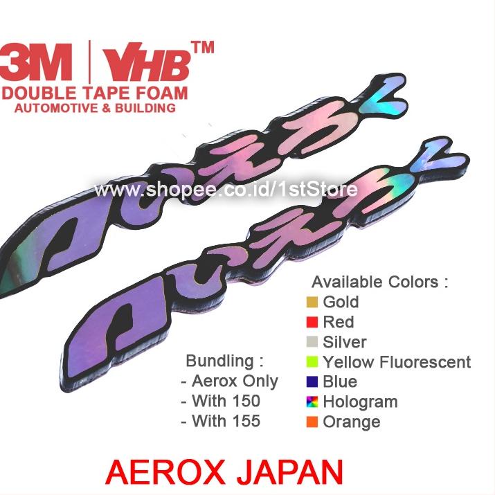 Jual EMBLEM AEROX JAPAN 3D BADGE LOGO TIMBUL YAMAHA AEROX155 OLD ALL ...