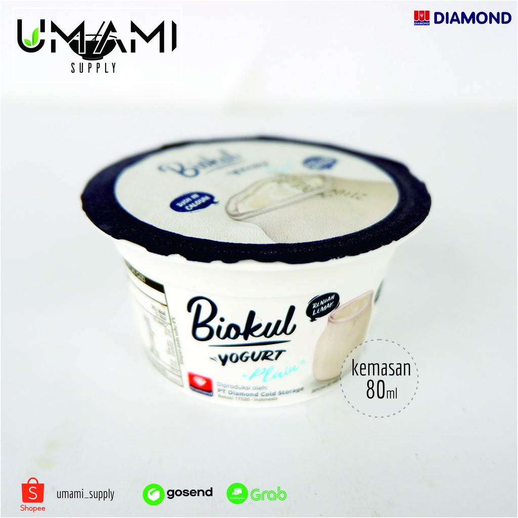 Jual Diamond - Biokul Yogurt Set Plain - 80gr | Shopee Indonesia