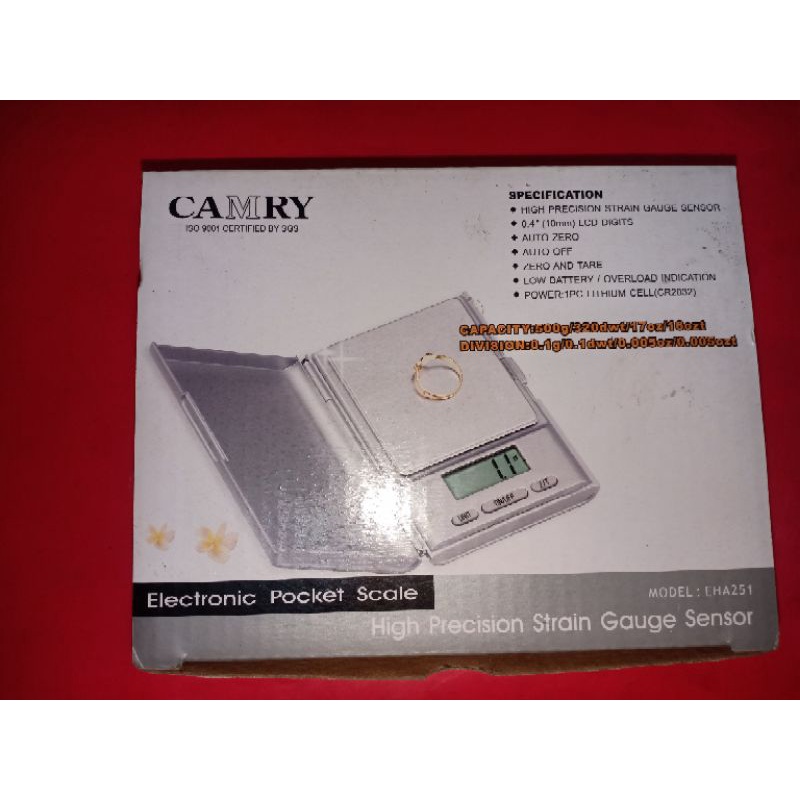 Jual TIMBANGAN EMAS / TIMBANGAN DIGITAL / ELECTRONIC POCKET SCALE CAMRY ...