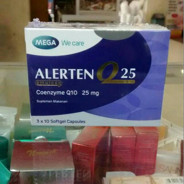 Jual Alerten Q25 co enzyme q10 25mg vitamin jantung isi 30 softgel ...