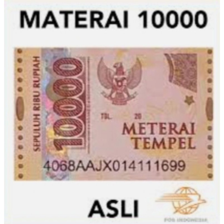 Jual Materai Pos 10000 | Shopee Indonesia