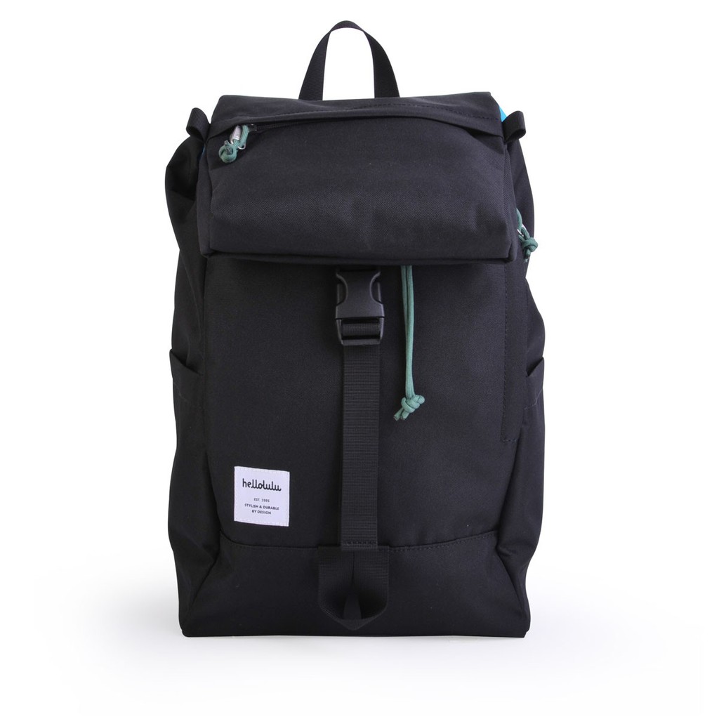 Jual Hellolulu Sutton All-Day Ruckpack Black | Shopee Indonesia