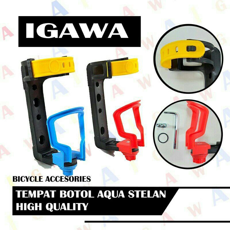 Jual Holder Tempat Botol Air Minum Di motor / Dudukan Tempat Air Botol ...
