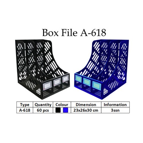 Jual Box File 3 susun MICROTOP A-618 / Box Plastik / Box File Keranjang ...