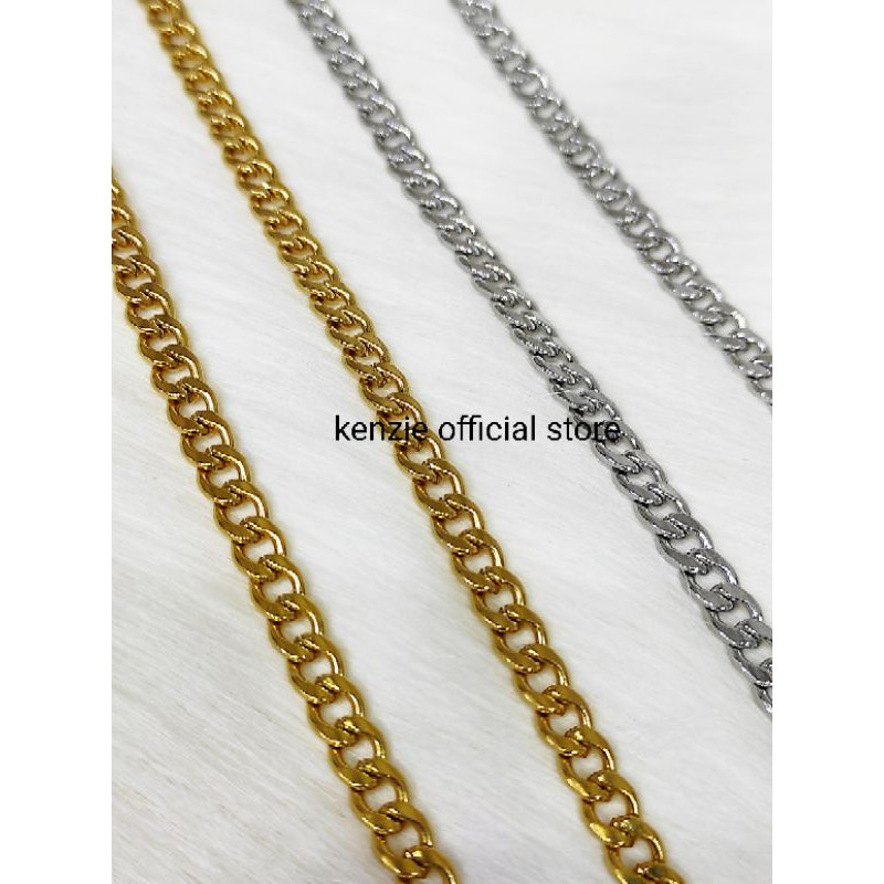 Jual Kalung Rantai Renggang Panjang 55cm Tersedia Warna Emas dan Silver ...