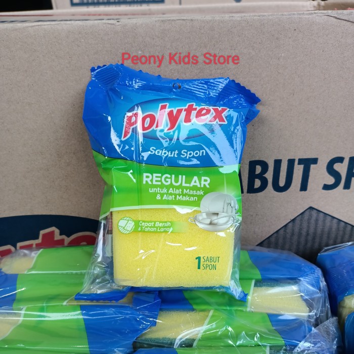 Jual Polytex Susemi sabut spon cuci piring hijau kuning/sponge spons ...